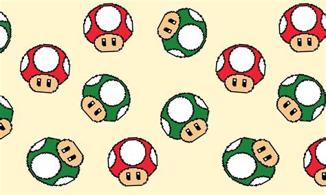 Mario Mushroom Wallpaper