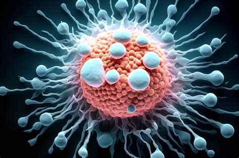 Premium Photo Electron Microscopy Of Dead Cells Of Cancer Electron