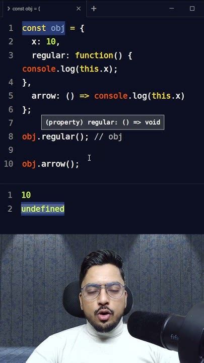 Arrow Function Vs Regular Function 🔥 This Explained In 30s