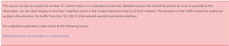 Standard Access List Example On Cisco Router Page 3 Lessons Discussion