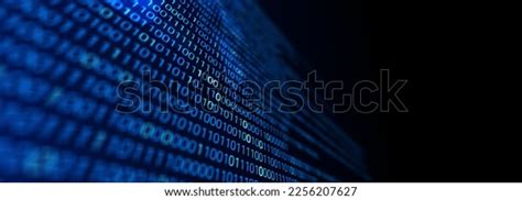 Matrix Binary Numbers Binary Computer Code Stock Illustration
