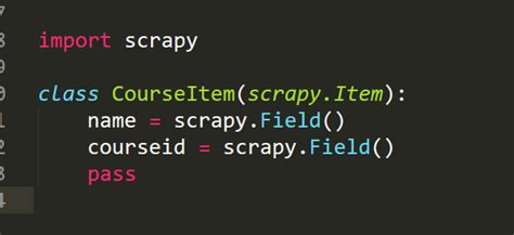 Im Using Scrapy With Python To Crawl Course