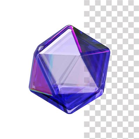 Premium Psd 3d Abstract Dodecahedron Illustration