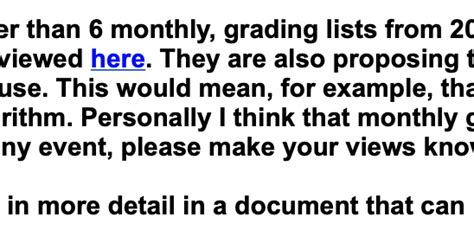 Ashby Ivanhoe Chess Club Ecf Grading Proposal