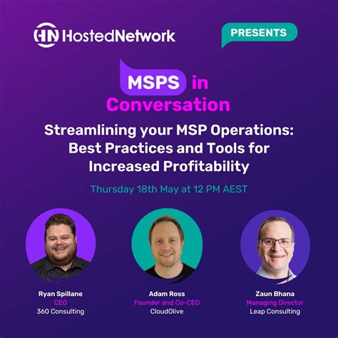 Come Join Our Ceo Ryan Spillane ⚪️ Adam Ross And Zaun Bhana On Thursday 18th May At 12pm Where