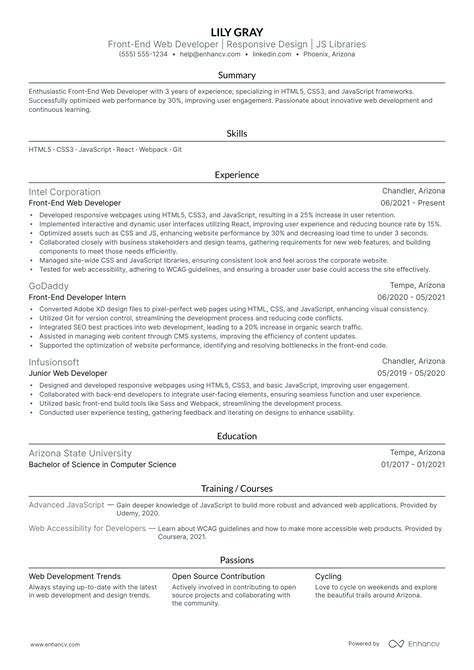 1 Successful Drupal Front End Developer Resume Example And Writing Tips