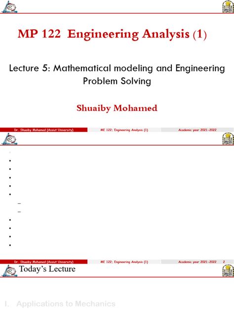 Lecture 5 Mathematical Modeling And Engineering Problem Solving Pdf Series And Parallel