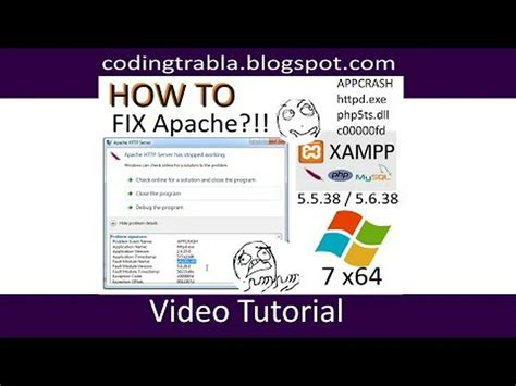 xampp win7 x64 appcrash d exe php5ts dll c00000fd exception byao