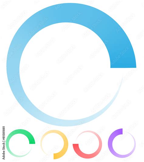 Round Preloader Buffer Shape Circular Progress Indicator Stock Vector Adobe Stock