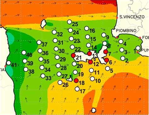 B Wave Period Map With Graph Nodes Case 1 Download Scientific Diagram