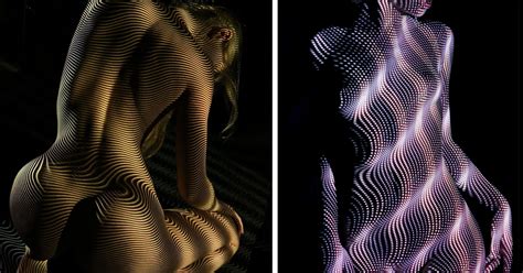 Nude Models Dressed In Light And Shadows By Dani Olivier NSFW DeMilked