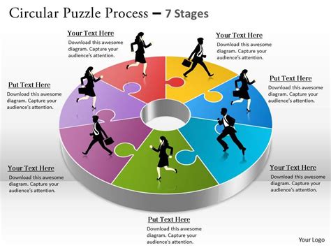 Business Ppt Diagram Staged Business Circle Diagram Powerpoint Template Graphics