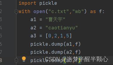 pickle 库的使用 c pickle CSDN博客