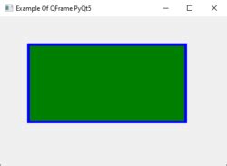Le widget QFrame PyQt Python Très Facile