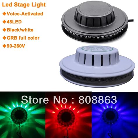 new 8w 48 led 90 240v auto and voice activated led mini rgb stage light