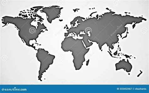 Stylized World Map With Gradient Colors Educational And Data Visualization Tool Stock Image