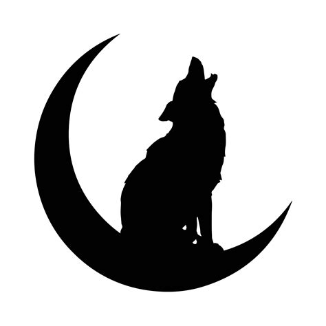 Full Moon Wolf Sticker At Lester Watkins Blog