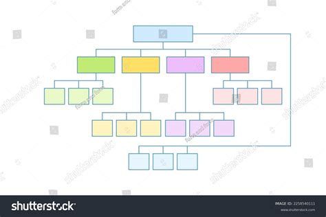 Chart Infographic Structure Company Business Hierarchy Stock Vector Royalty Free