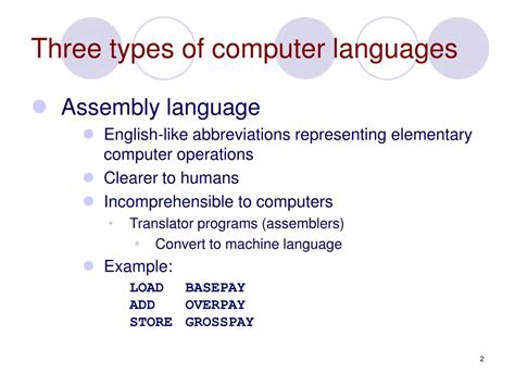 PPT Three Types Of Computer Languages PowerPoint Presentation Free Download ID