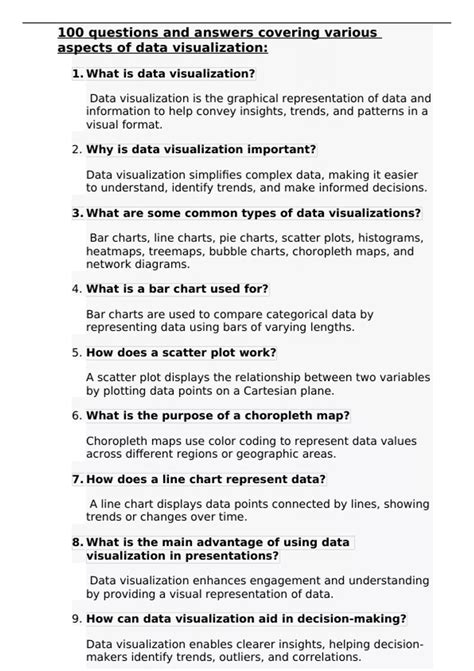 100 Multiple Choice Questions To Help You Master Data Visualization Data Science Stuvia Us