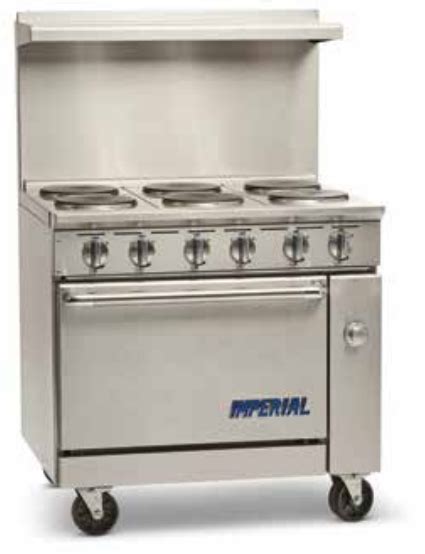 Imperial Electric Pro Series Range 6 Burners Single Phase