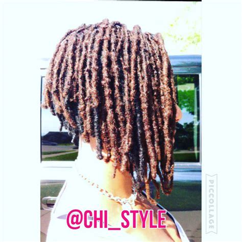 Bob Hair Cut On Locs And Hair Color Short Locs Hairstyles Faux Locs