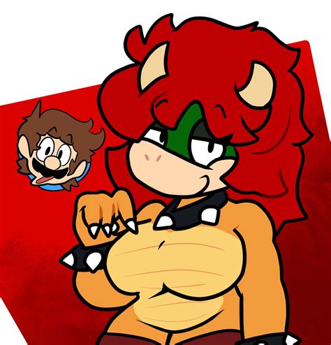 Rule 34 1boy 1girls Big Breasts Bowser Breasts Female Female Bowser