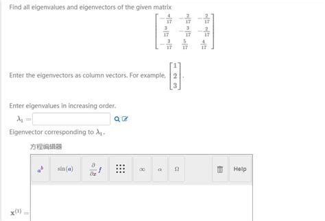 Solved Find All Eigenvalues And Eigenvectors Of The Given