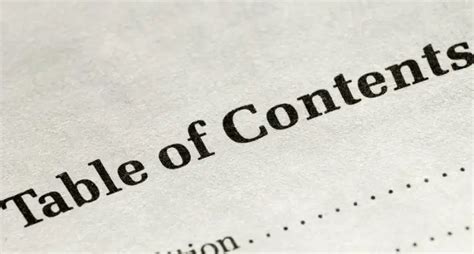 Difference Between Index And Table Of Contents Difference Camp