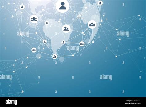 Big Data Visualization Social Network Or Business Analytics Representation Abstract Graphics