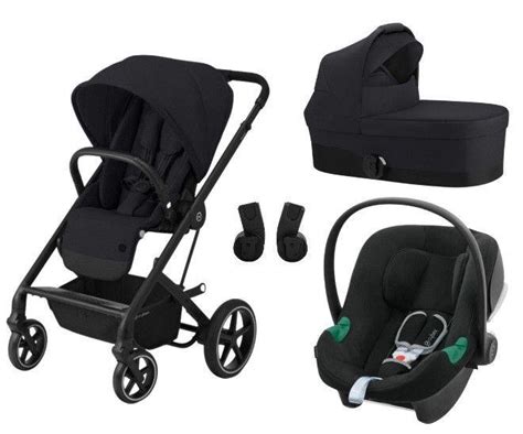 Cybex Kolica 3u1 Balios S Lux Košara Autosjedalica Deep Black