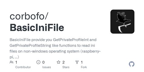 GitHub Corbofo BasicIniFile BasicIniFile Provide You GetPrivateProfileInt And