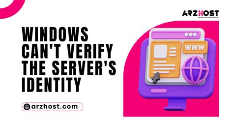 Windows Can T Verify The Server S Identity In IOS
