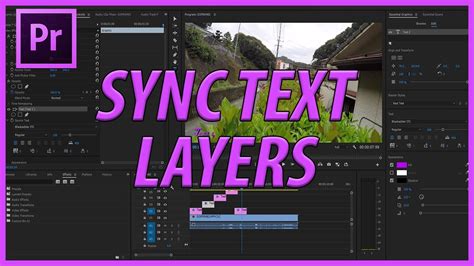 adobemasters how to sync text layer styles in adobe premiere pro