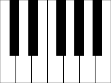 Full Size Printable Piano Keyboard