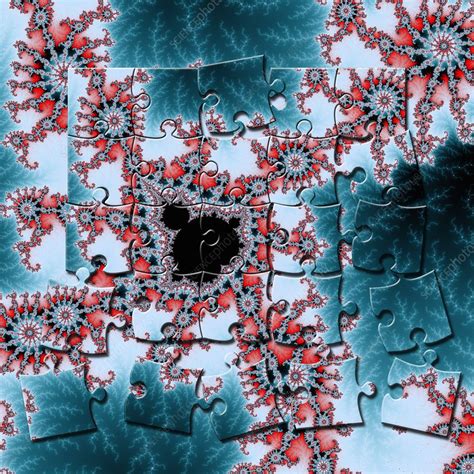 mandelbrot fractal puzzle illustration stock image c041 0468