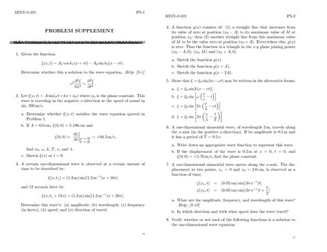 Wave Equation Solution