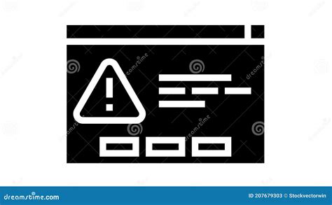 Computer Task Error Glyph Icon Animation Stock Video Video Of Oops Connection 207679303