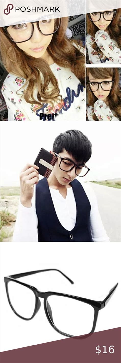 Square Eyeglasses Fashion Style Nerd Geek New Os Fashion Eyeglasses Geek News Lace Top Shirt