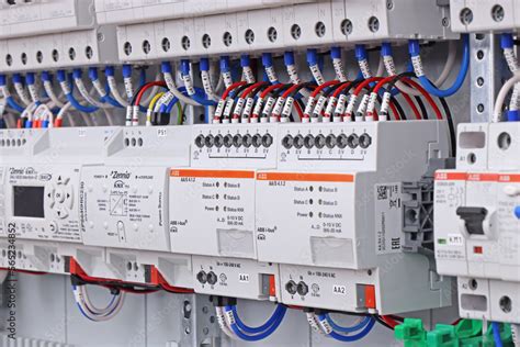 The ABB Equipment Control Module For Technical Processes Is Installed In An Electrical