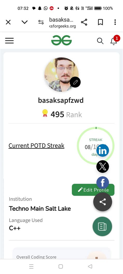 Saptarshi Basak On Linkedin Day8 Geeksforgeeks Gfg Potdchallenge
