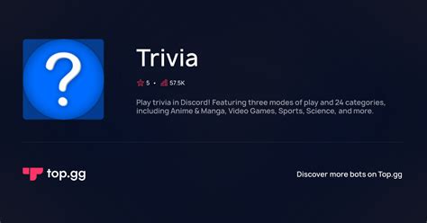 Add Trivia Discord Bot The 1 Discord Bot And Discord App List