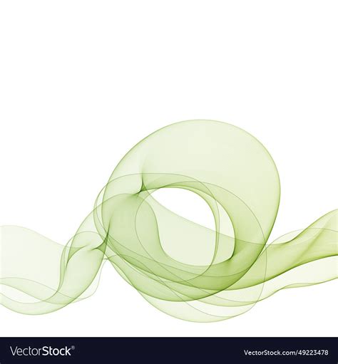 Green Abstraction Curve Wave For Design Royalty Free Vector