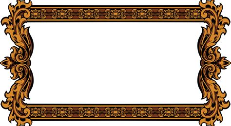 Classic Style Frame Vector Design With Fancy Carved Ornament 21958921