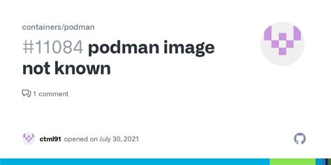 podman image not known · issue 11084 · containers podman · github