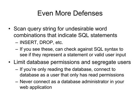 Sql Injection Attacks Ppt