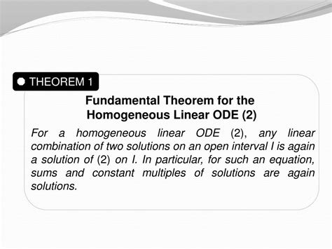 ppt engineering mathematics class 5 second order linear odes part1