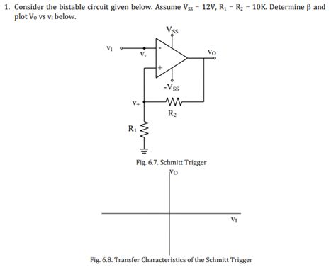 Solved Consider The Bistable Circuit Given Below Assume Chegg Com