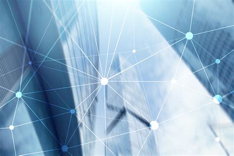 흐리게 마천루 배경에 Blockchain 네트워크입니다 금융 기술 및 통신 개념입니다 0명에 대한 스톡 사진 및 기타 이미지 0명 글로벌 비즈니스 금융 Istock