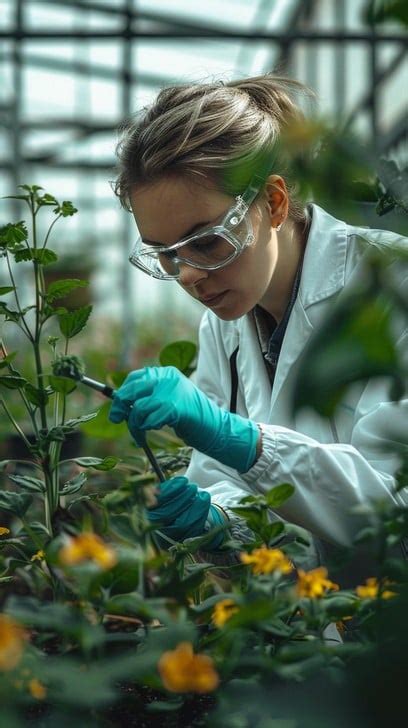 Free Botanist At Work Image Botanist Greenhouse Plants Download